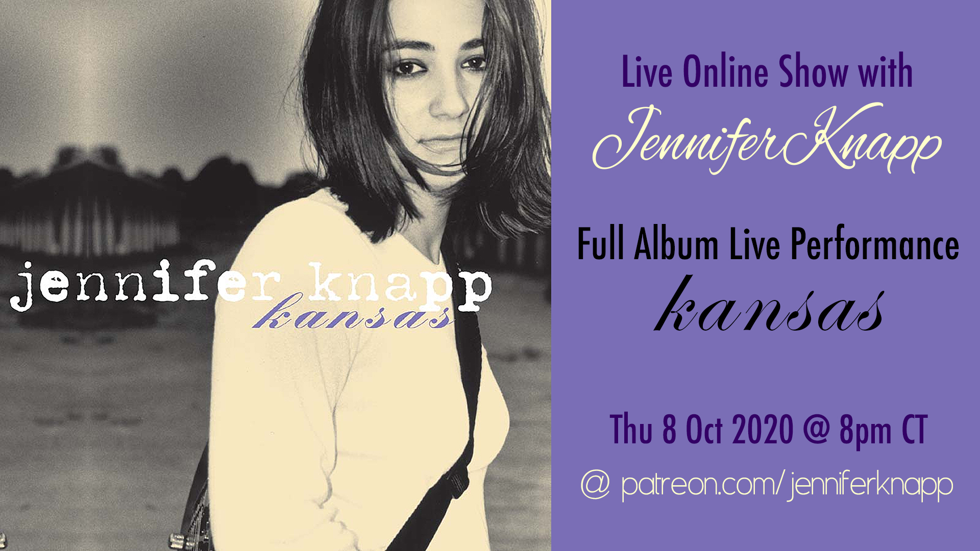 Kansas Album LIVE online show - Jennifer Knapp