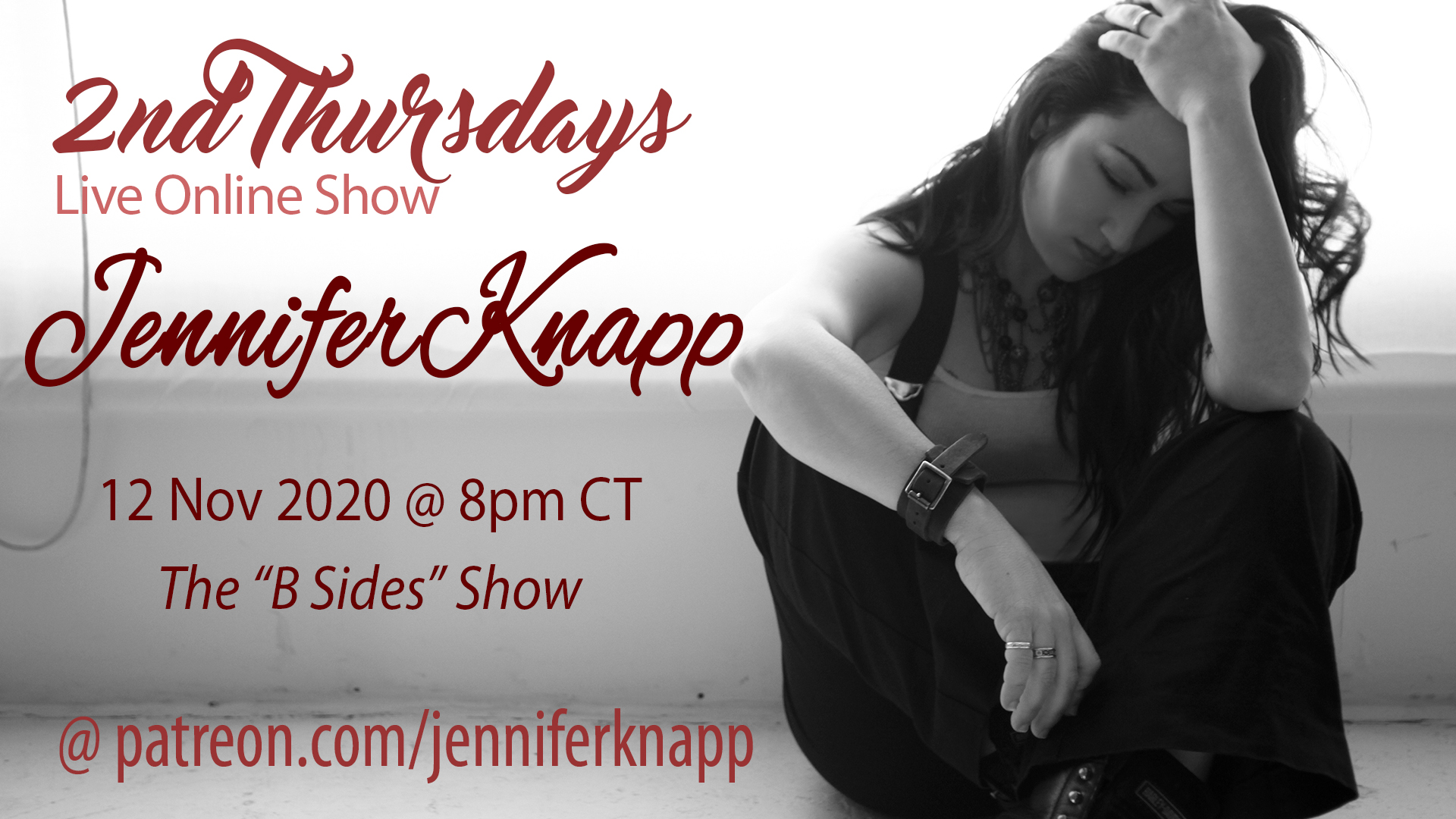 2nd Thursdays LIVE online show - Jennifer Knapp